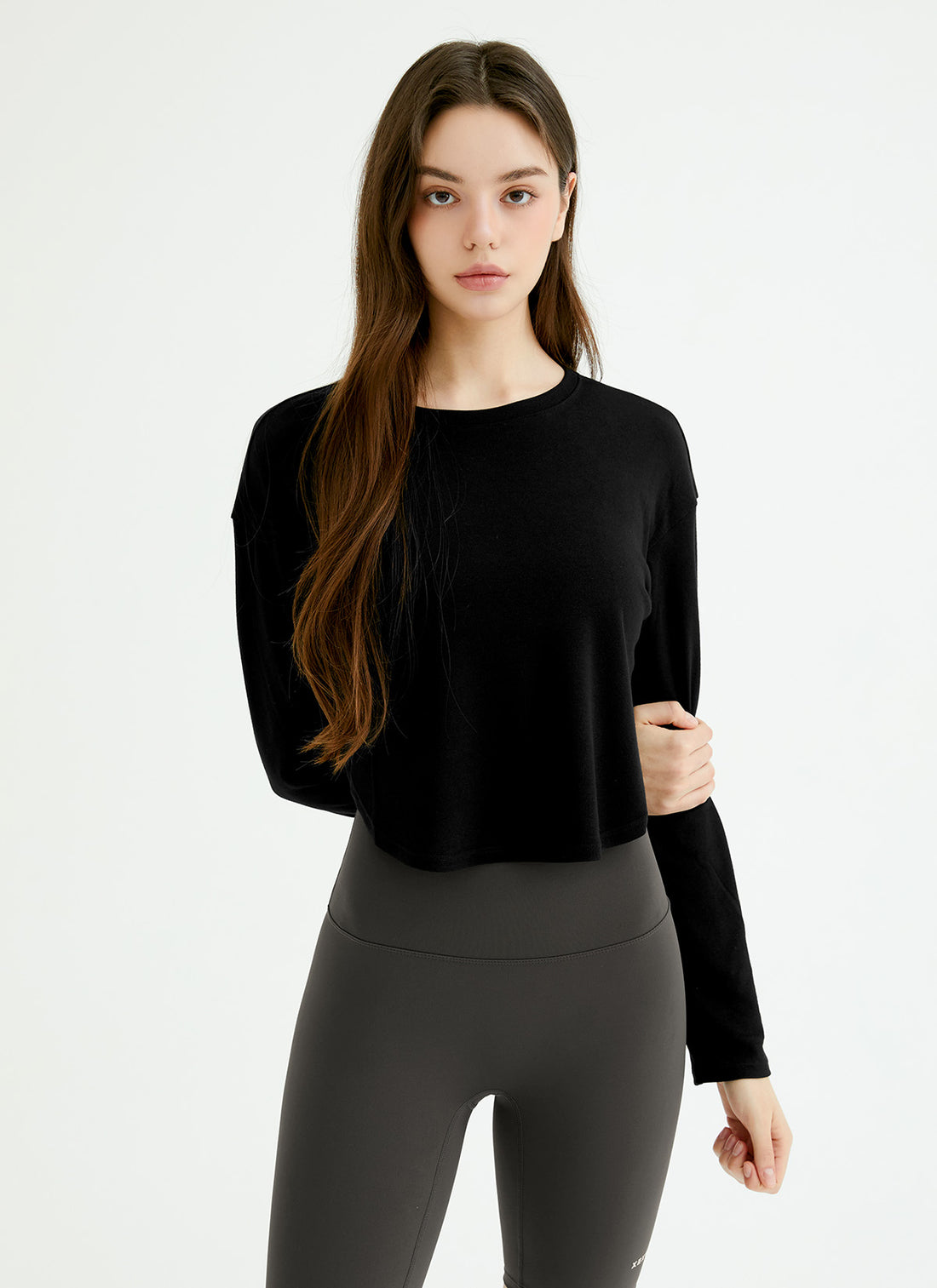 Easy Round Crop Long Sleeve – XEXYMIX.EN